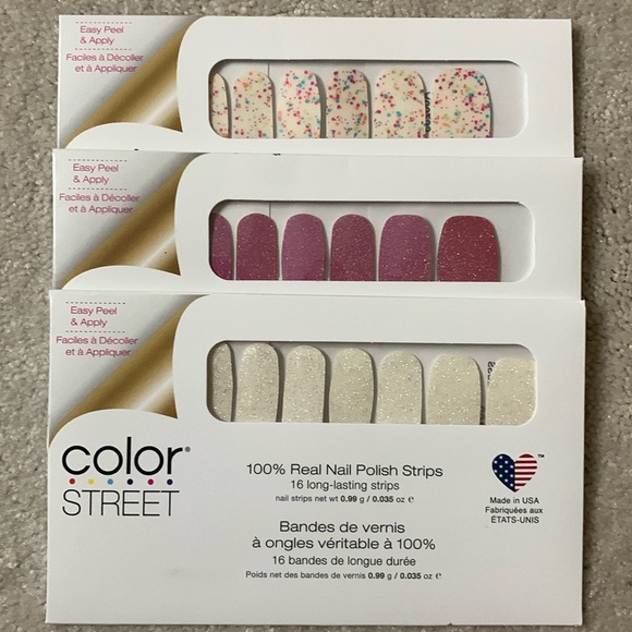 Color Street | Makeup | Color Street Dots Sparkles Botanical Burst ...